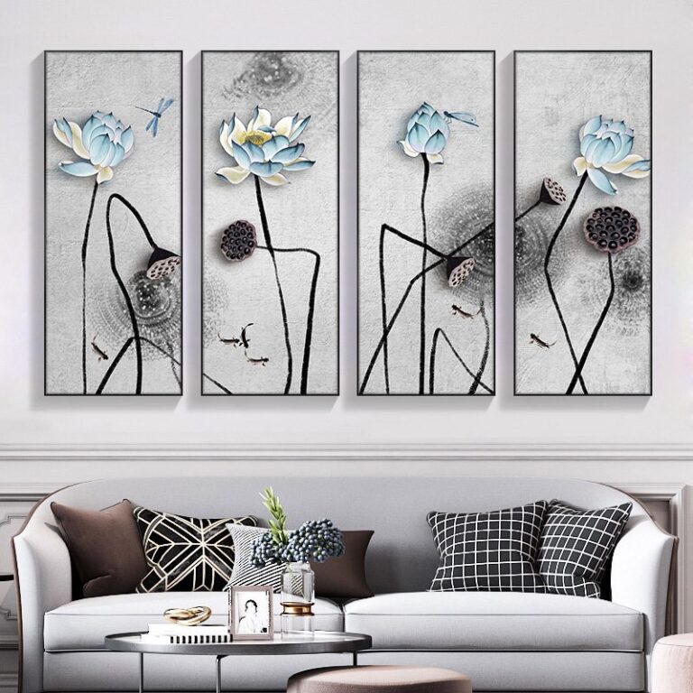 Tranh Hoa Sen - TLA Decor